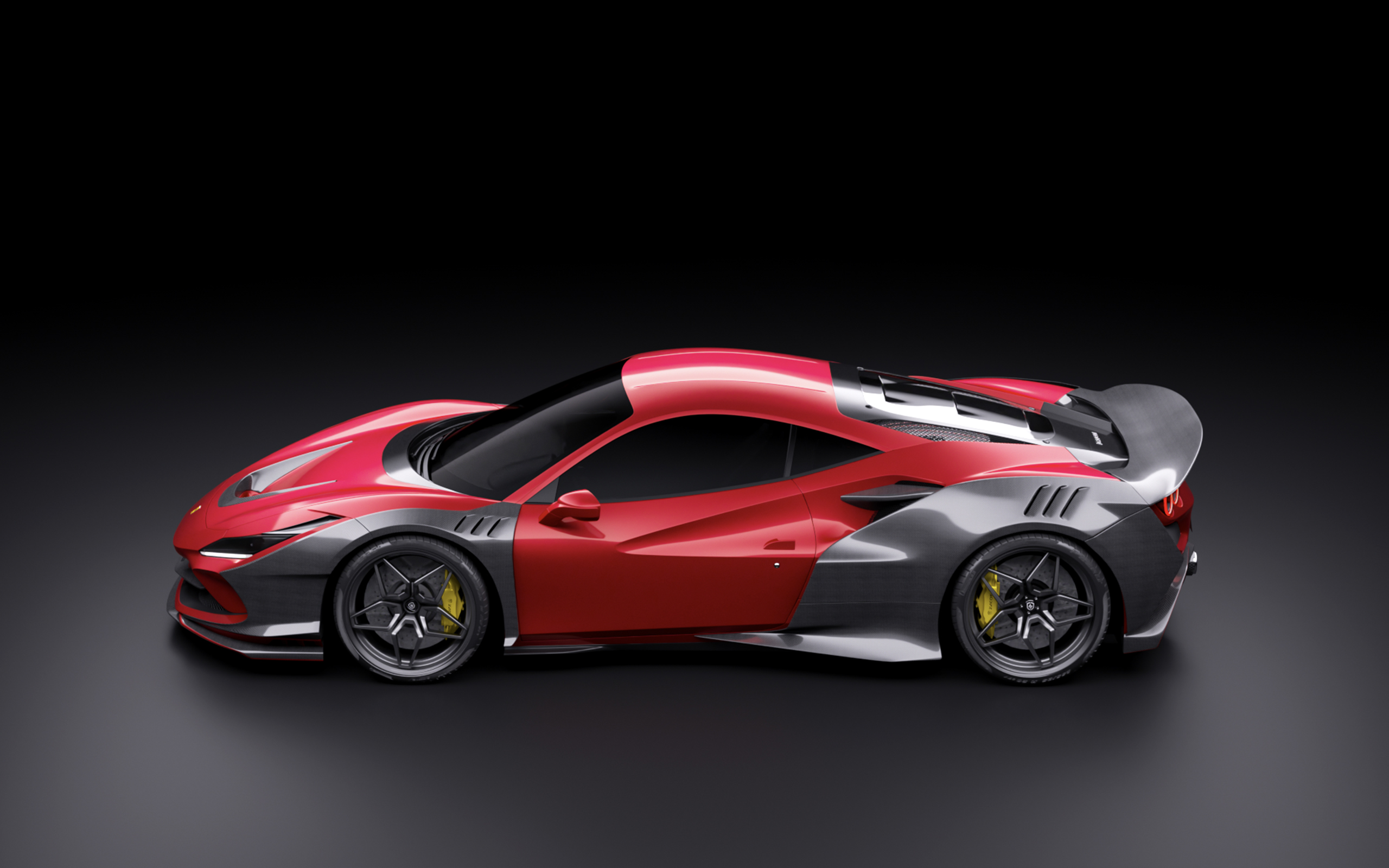 Ferrari F8 Tributo Carbon Fiber Widebody kit ZACOE